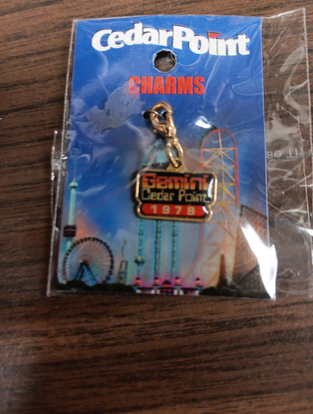 Cedar Point Gemini Roller Coaster Charm 1978Cedar Point Charms Diaster ...